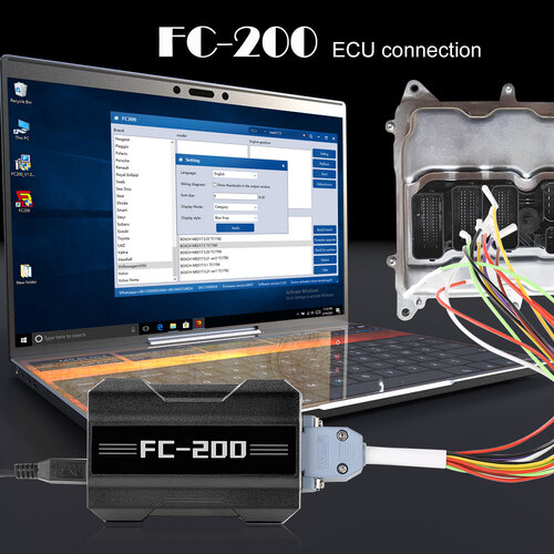 CG FC200 ECU Programmer Full Version with New Adapters Set No Need ...