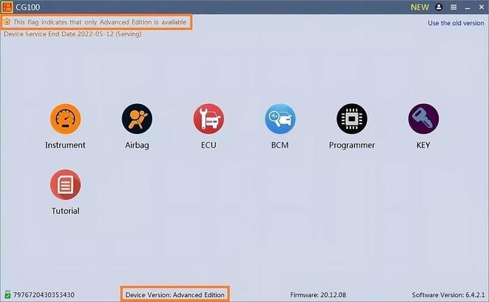 CG100 PROG III Full Version Airbag Restore Device including All ...